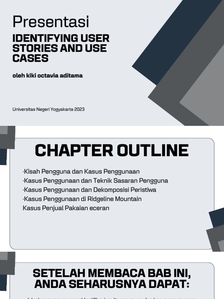 Identifying User Stories and Use Cases | PDF