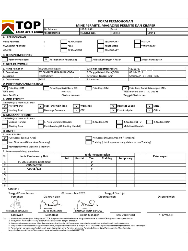 Request #26 - Pengajuan Kimper | PDF