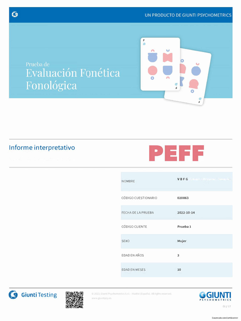 Ejemplo Informe Interpretativo Peff | PDF