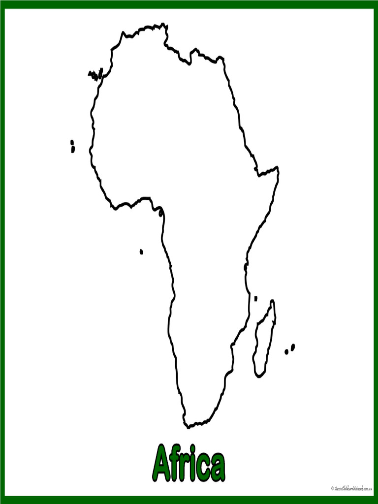 Continent Colouring Africa | PDF