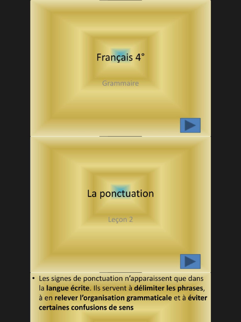 Grammaire N°1 - La Ponctuation | PDF