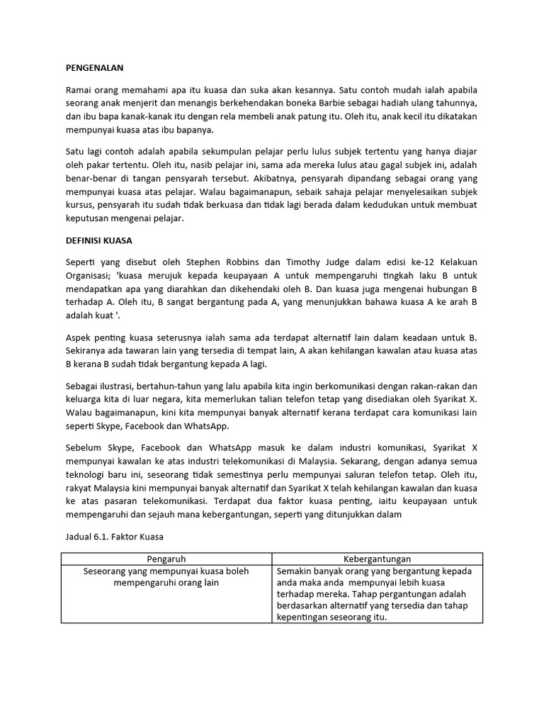 Nota KP6 - Kuasa | PDF