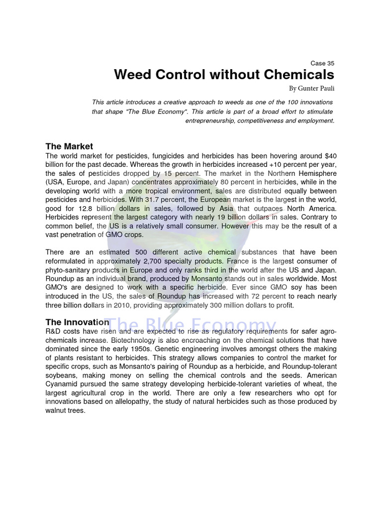 Case 35 Weed Control Without Chemicals | PDF | Herbicide | Agriculture