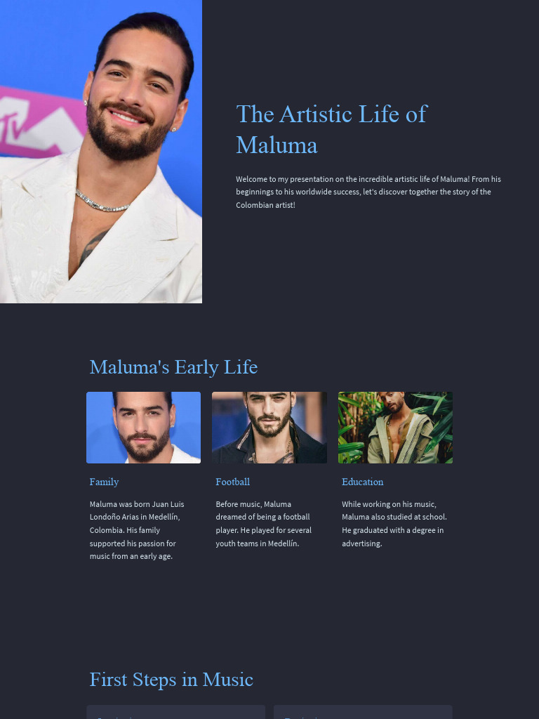 The Artistic Life of Maluma | PDF
