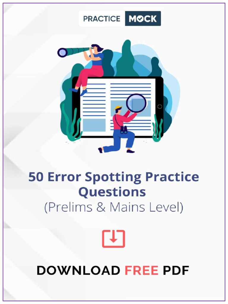 50 Error Spotting Practice Questions Edited | PDF | Verb | Noun