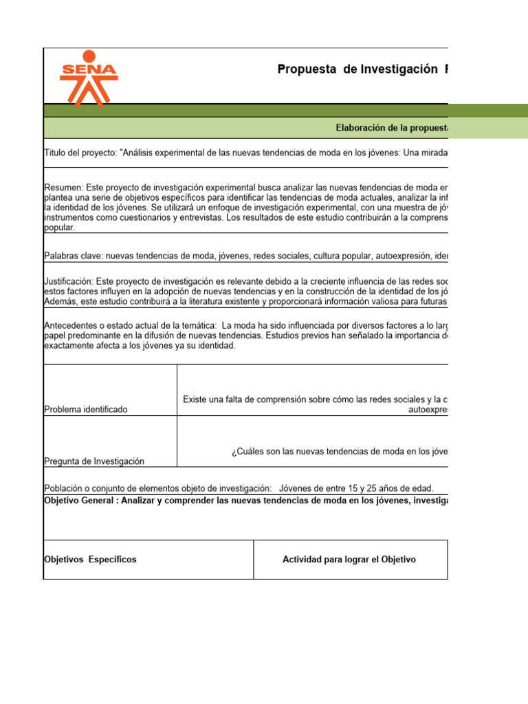 Formato Propuesta 240201064 AA2 EV01 | PDF