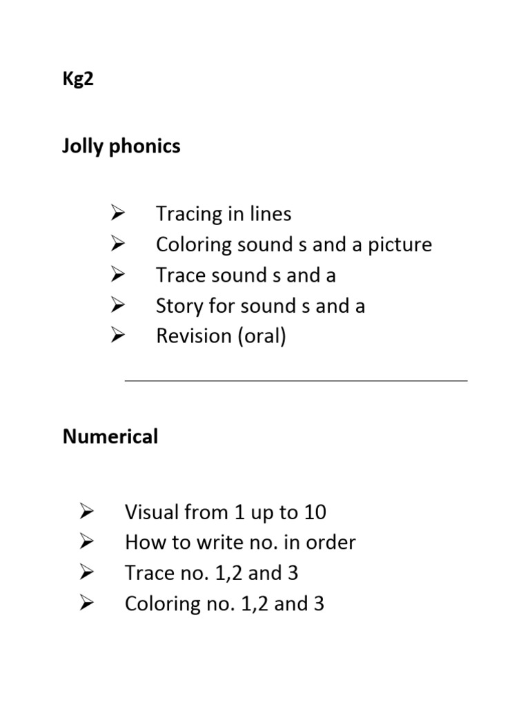 Lesson Plan KG 2 (Week1) | PDF Lesson Plan KG 2 (Week1) | PDF