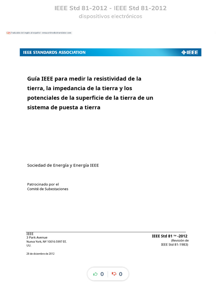 Ieee STD 81 2012 Ieee STD 81 2012 Compress | PDF