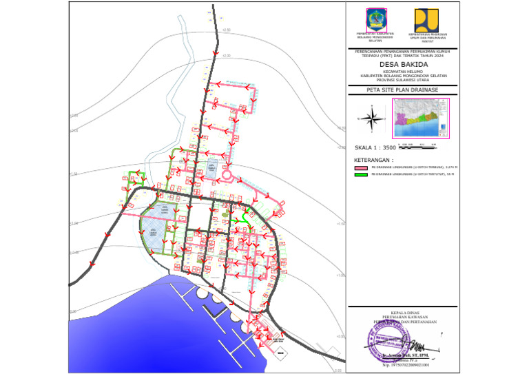 PETA SITE PLAN DRAINASE | PDF