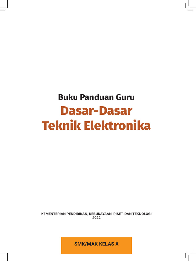 Dasar Dasar Teknik Elektronika BG KLS X | PDF