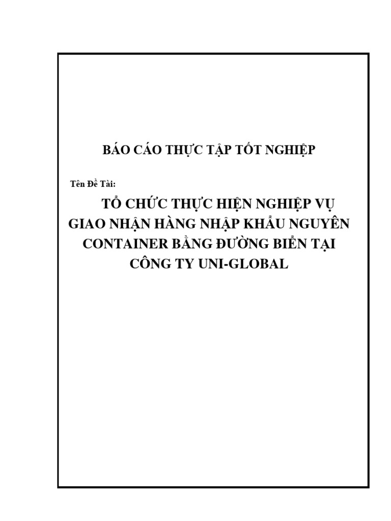 MẪU BAO CAO THUC TAP | PDF