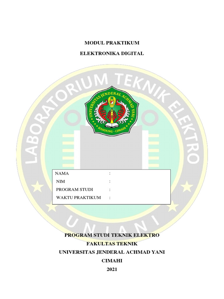 Percobaan 1 Dan Percobaan 2 Modul Praktikum Elektronika Digital Pdf