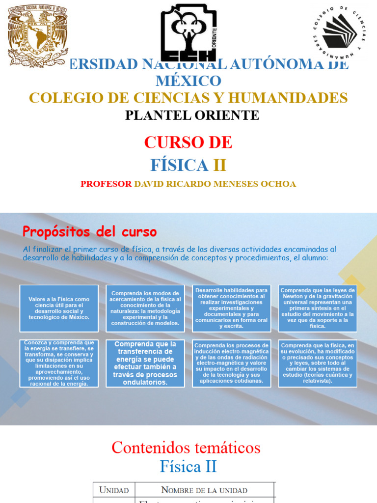 Presentacion Del Curso de Fisica 2 PAE | PDF | Electricidad ... Presentacion Del Curso de Fisica 2 PAE | PDF | Electricidad ...