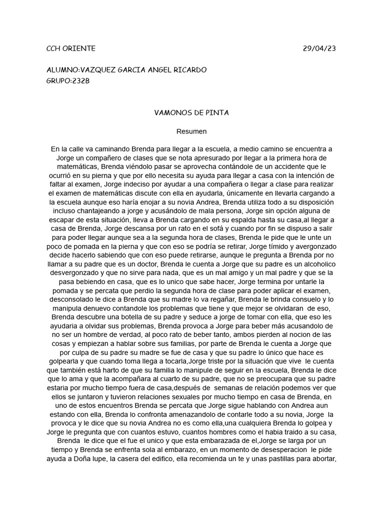Vamonos de Pinta | PDF