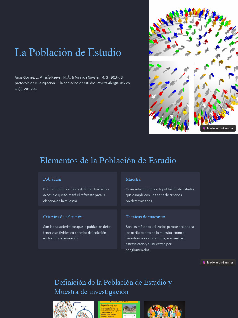 La Poblacion de Estudio | PDF