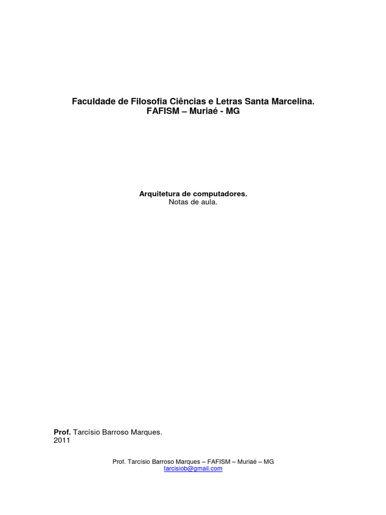 Apostila Final de Arquitetura2 | PDF | Relé | Transistor
