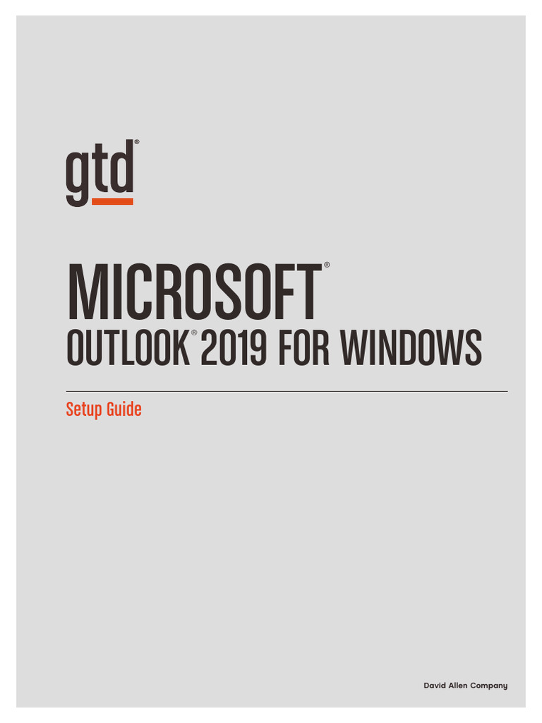 GTD Outlook 2019 Sample A4 | PDF