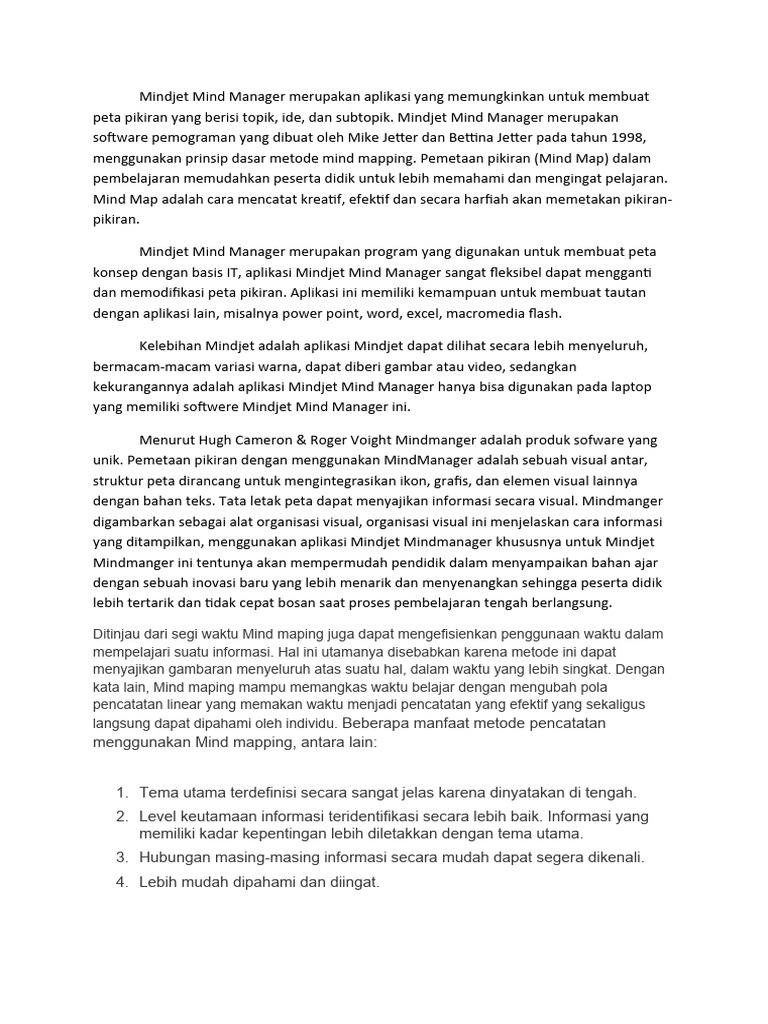 Pengenalan Mindjet Mind Manager | PDF