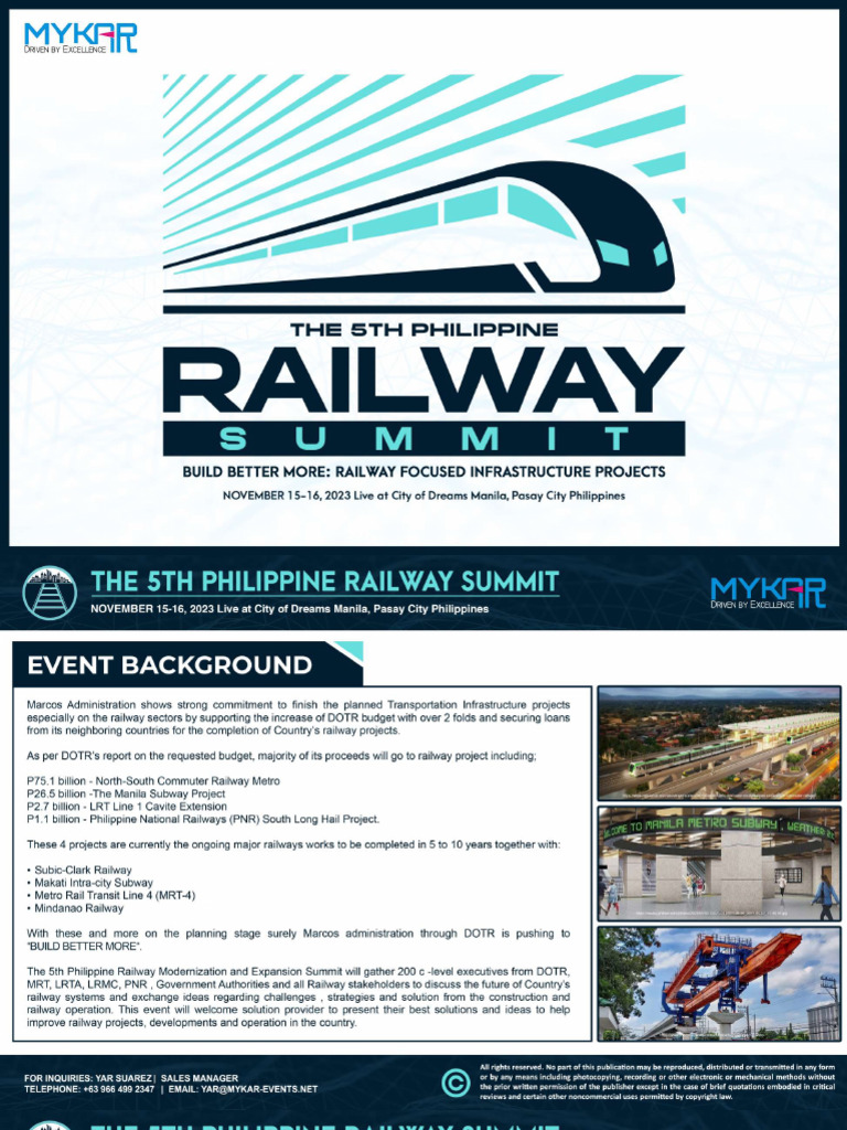 The 5th Philippine Railway Summit | PDF