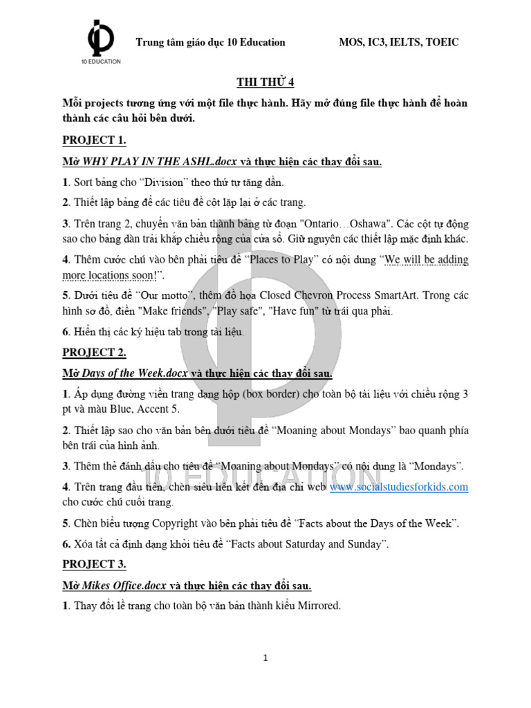Thi TH 4 | PDF