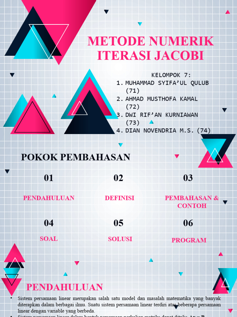 Iterasi Jacobi | PDF