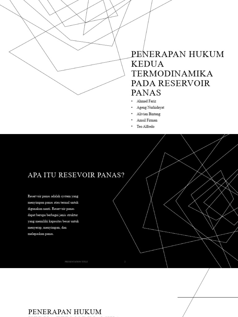 Penerapan Hukum Kedua Termodinamika Pada Reservoir Panas | PDF