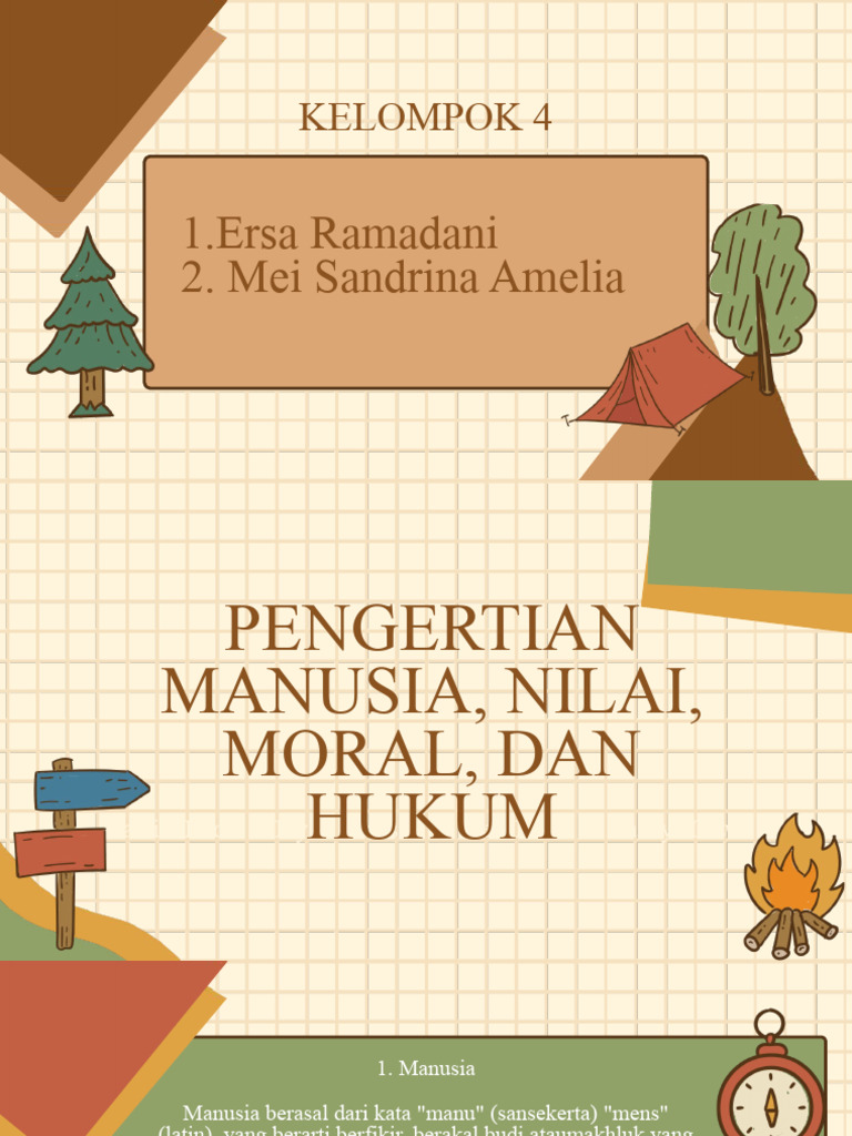 Manusia, Nilai, Moral Dan Hukum Kel 4 | PDF