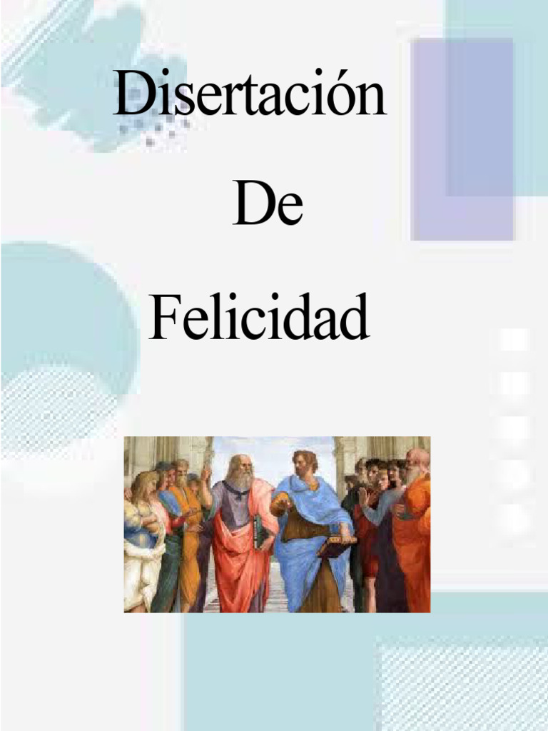 Disertación de Felicidad | PDF | Felicidad | Virtud