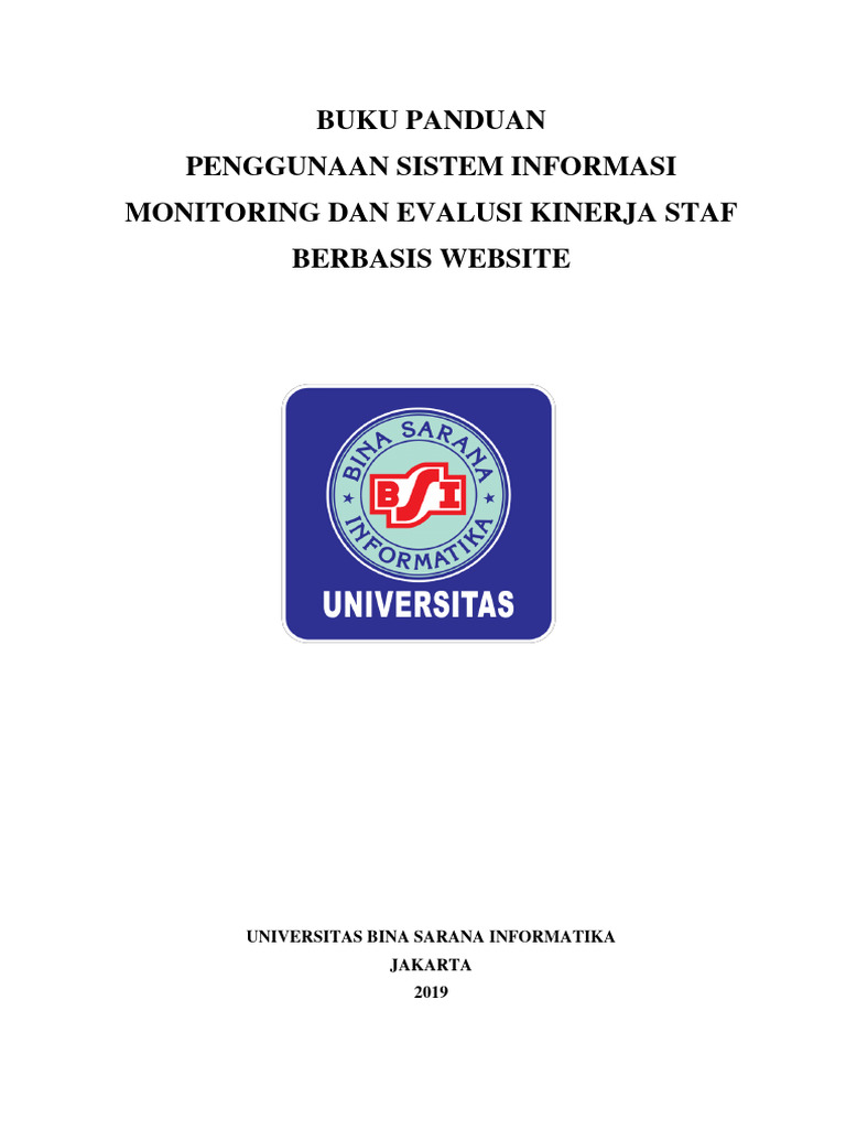 Panduan Sistem Monitoring Kinerja Staf | PDF
