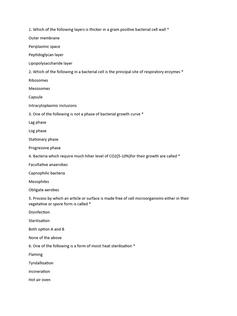 Microbiology Worksheet | PDF
