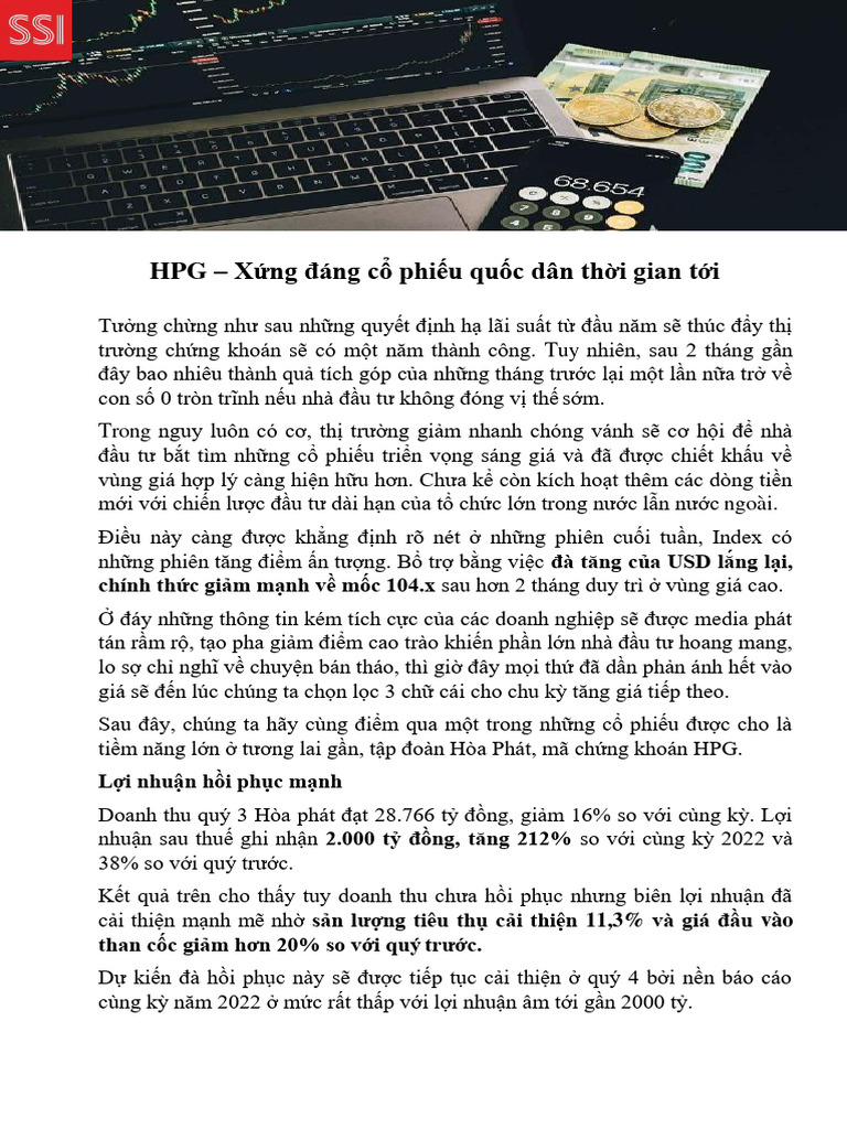 HPG- Xứng đáng cổ phiếu quốc dân thời gian tới | PDF