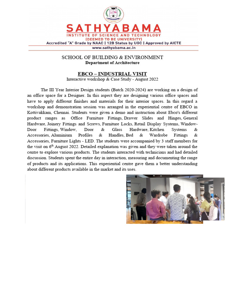 EBCO Visit - August 2022 | PDF