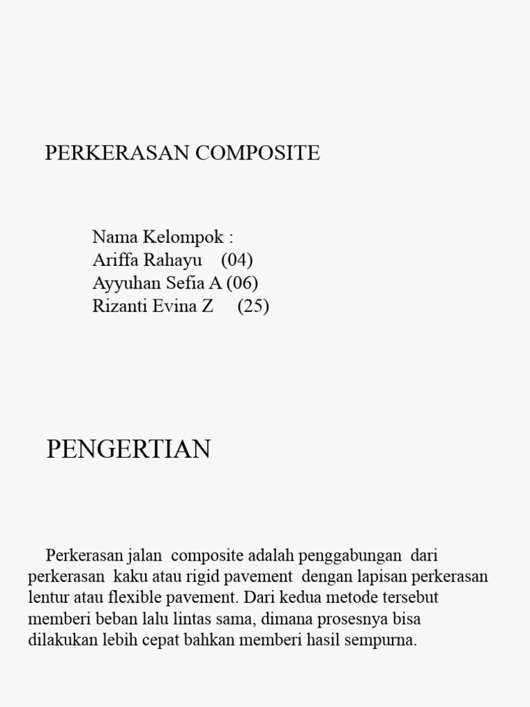 Perkerasan Composite | PDF