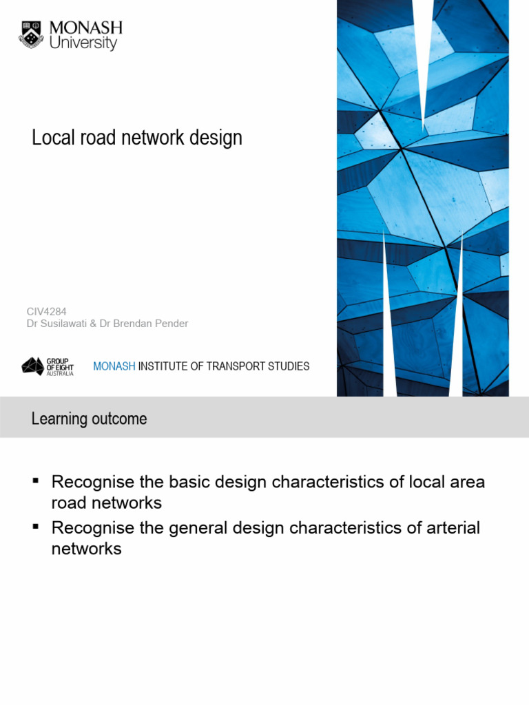 Local Road Network Design Overview | PDF | Traffic | Road