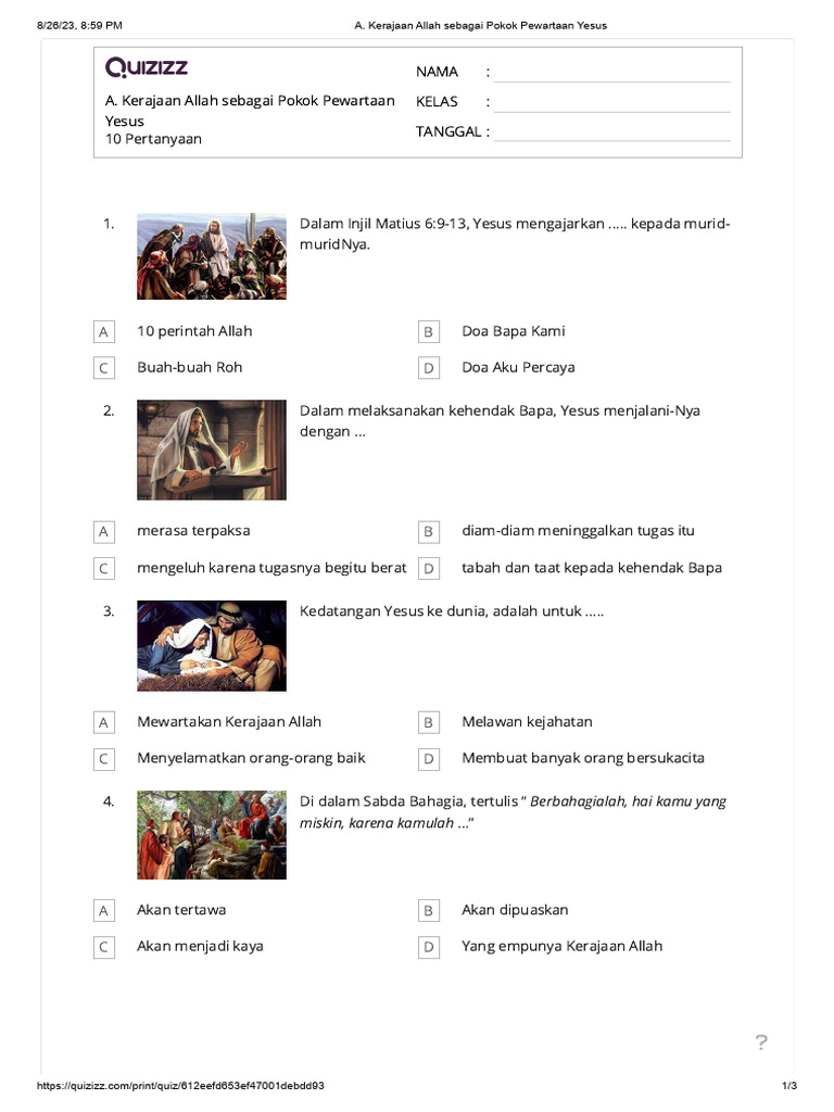 3.kerajaan Allah Sebagai Pokok Pewartaan Yesus | PDF