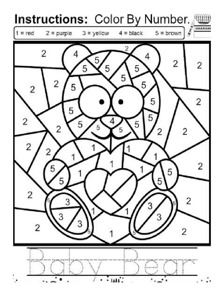 Bby Bear Coloring | PDF