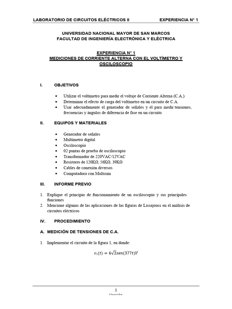 Guias Circuitos Electricos II | PDF