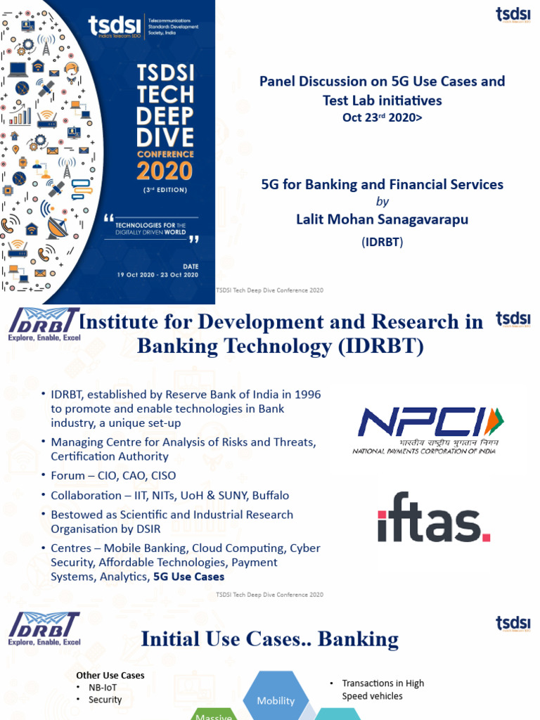 Tsdsi Techdeep Dive 5g Use Cases Test Bed Mr Lalit Mohan Pdf 
