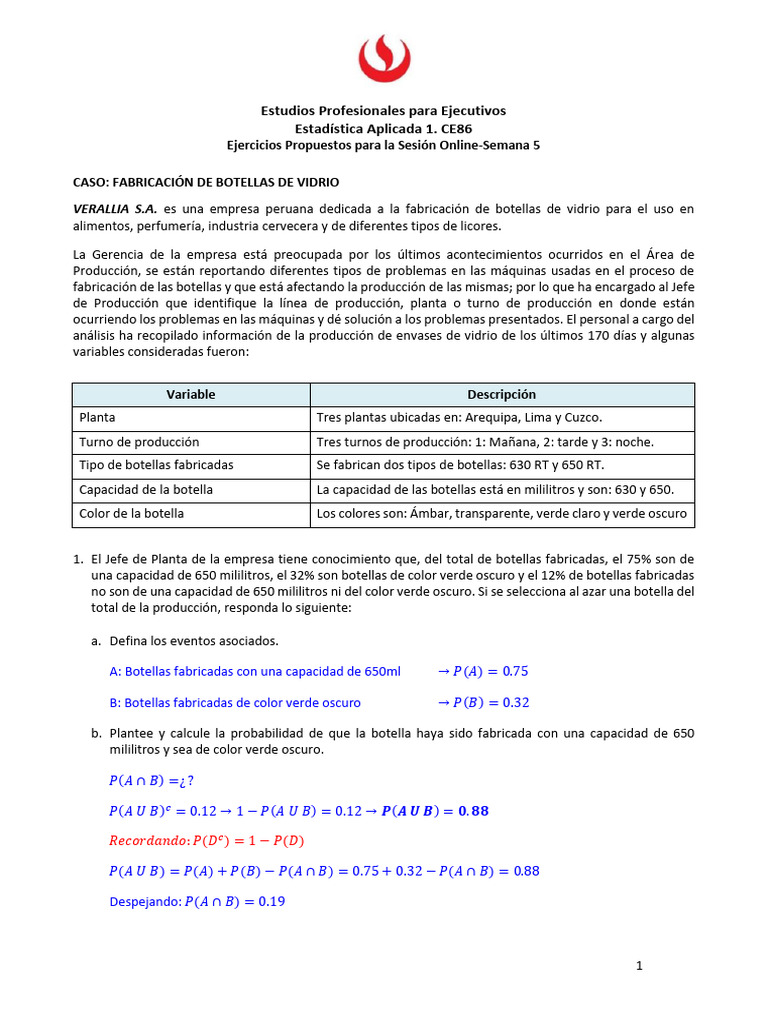 Ce86 - 2023 - Ejercicios - Propuestos - AAD - Sesion - Online - Semana5 - Solución PDF | PDF ...