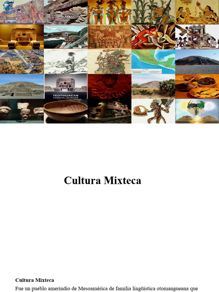 Cultura Mixteca: Historia y Escritura | PDF