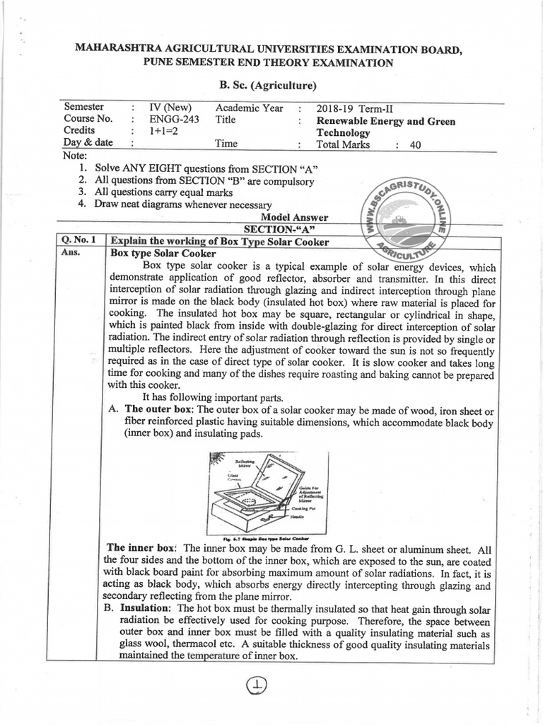 Engg 243 Model Ans 18 19 | PDF