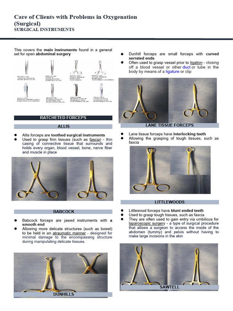Surgical Intruments | PDF | Surgical Suture | Surgery