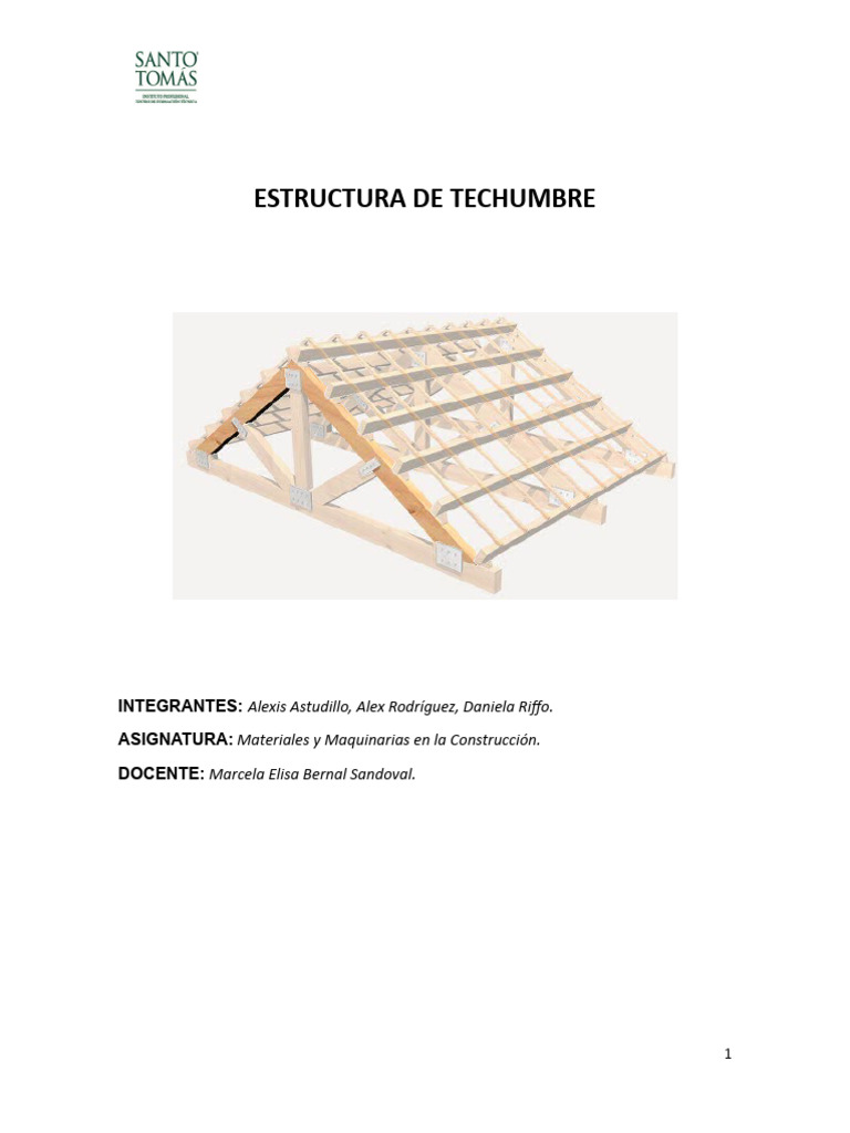 Estructura de Techumbre | PDF