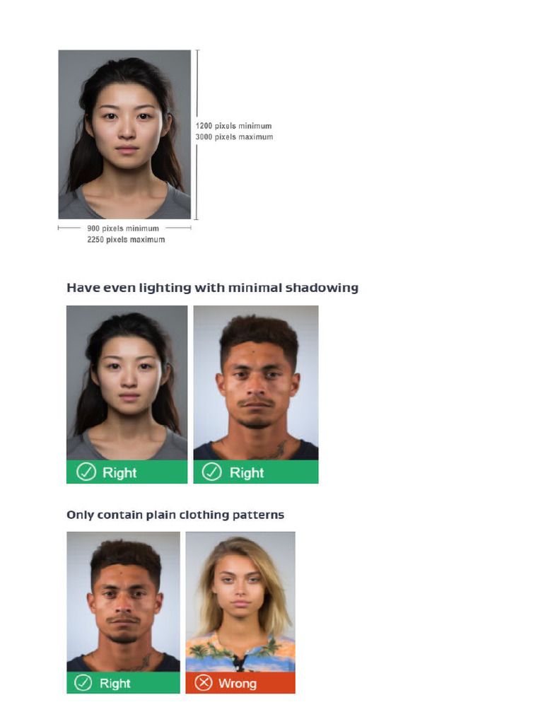 (Untuk Peserta) Contoh Pas Foto Visa Turis New Zealand | PDF