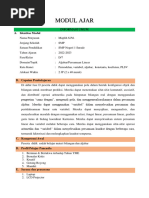 Modul Ajar Persamaan Linear Satu Variabel | PDF