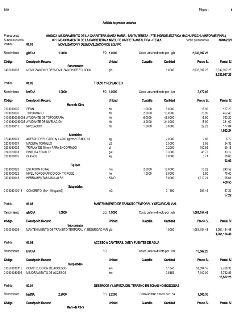 Apu | PDF | Ingeniería | Ingeniero civil