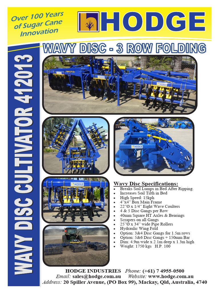 Wavy Disc Cultivator | PDF