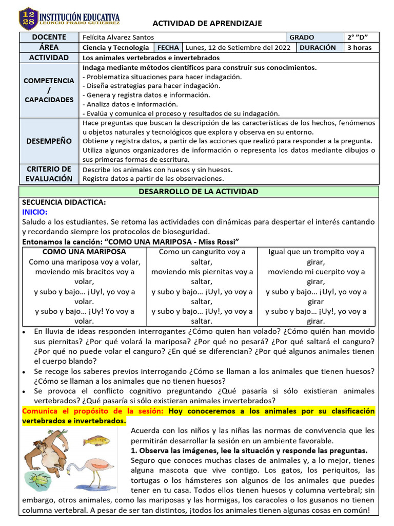 Ciencia ADA 12-09-22 (Fely) | PDF | Reptil | Anfibio