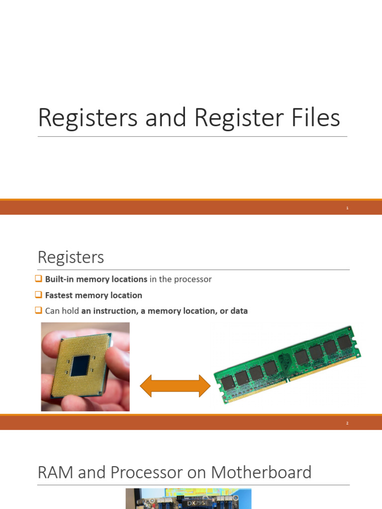 Lecture 5 - Register Files | PDF | 64 Bit Computing | Computer Data Storage