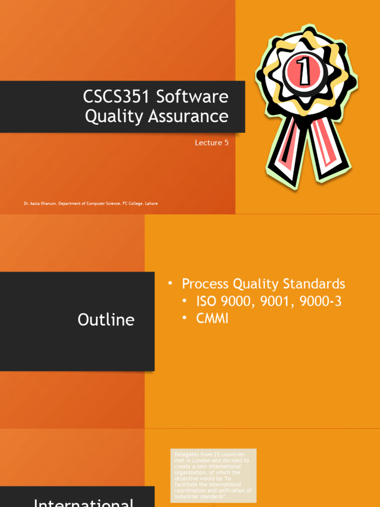 Lecture 5 Process Quality | PDF | Iso 9000 | Quality Management